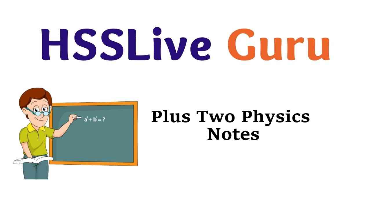Plus Two Physics Notes Chapter Wise Hsslive Kerala Hsslive Guru